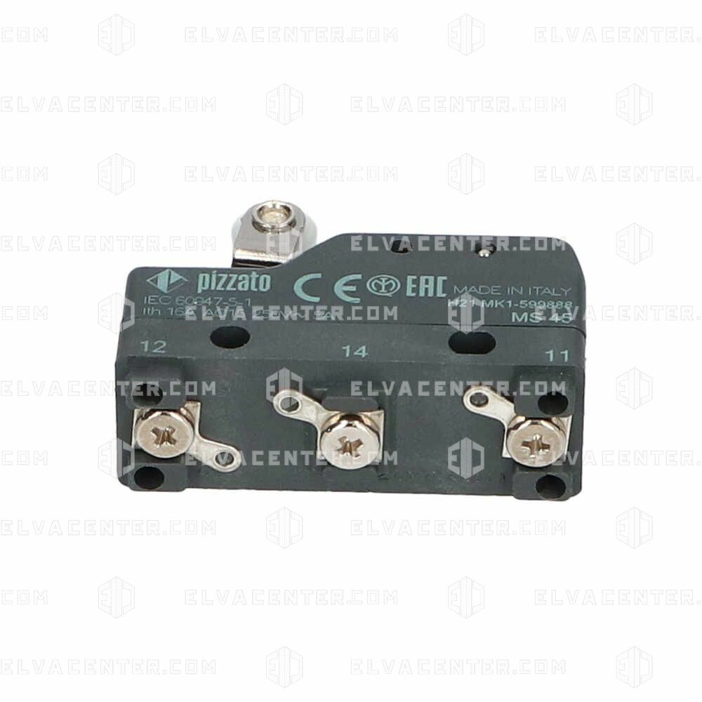 PIZZATO, Microswitch with 25-mm lever and roller - Shop Elvacenter