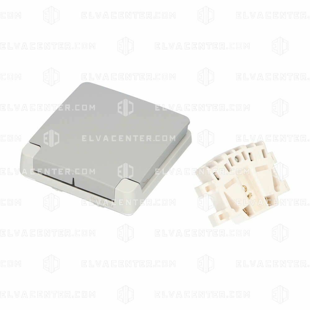 NIKO, Socket - 16A - 2P - Surface mounted - splash-proof - Shop Elvacenter