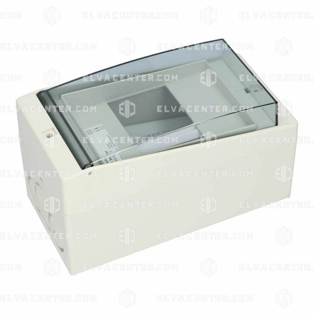 Vynckier, DISTRIBUTION BOX SURFACE MOUNT 1ROW 4MOD FLIP LID PLASTIC IP40 - Shop Elvacenter