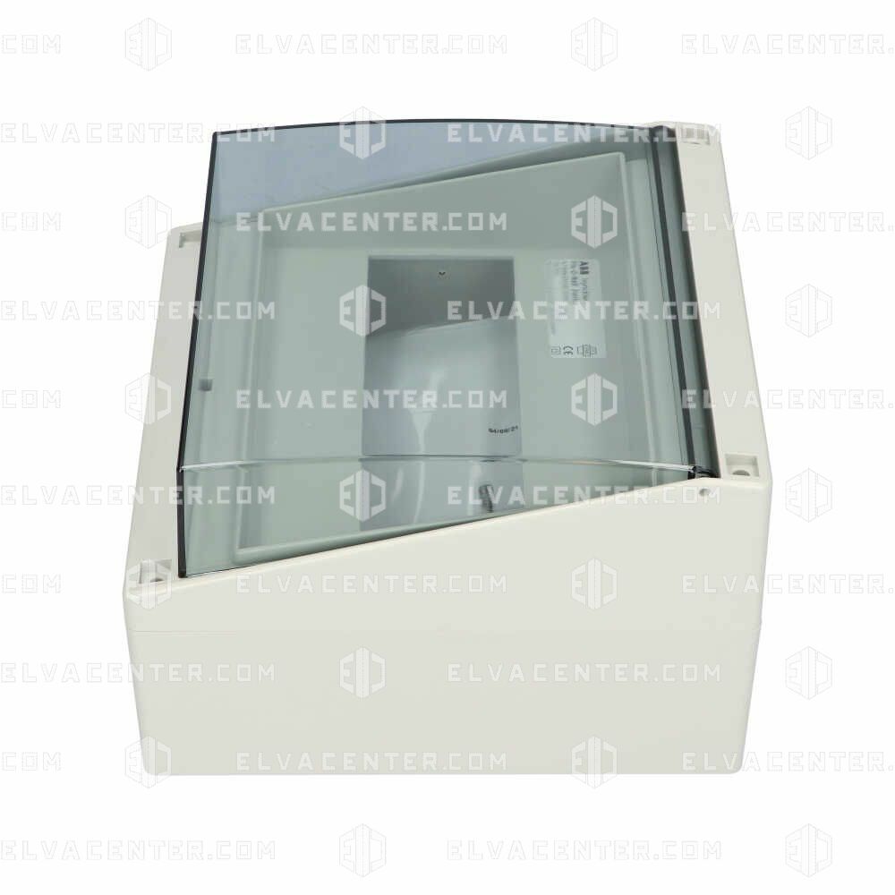 ABB, DISTRIBUTION BOX SURFACE-MOUNTED 1ROW 8MOD HINGED COVER PLASTIC ...