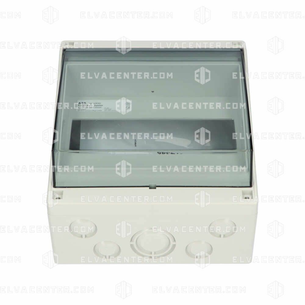 ABB, DISTRIBUTION BOX SURFACE-MOUNTED 1ROW 8MOD HINGED COVER PLASTIC ...