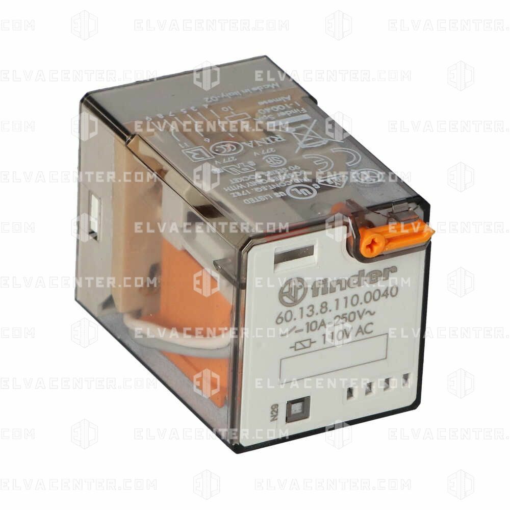 Finder, Relais - 11-pins (3 omschakel contacten) - spoel 110Vac - plug ...