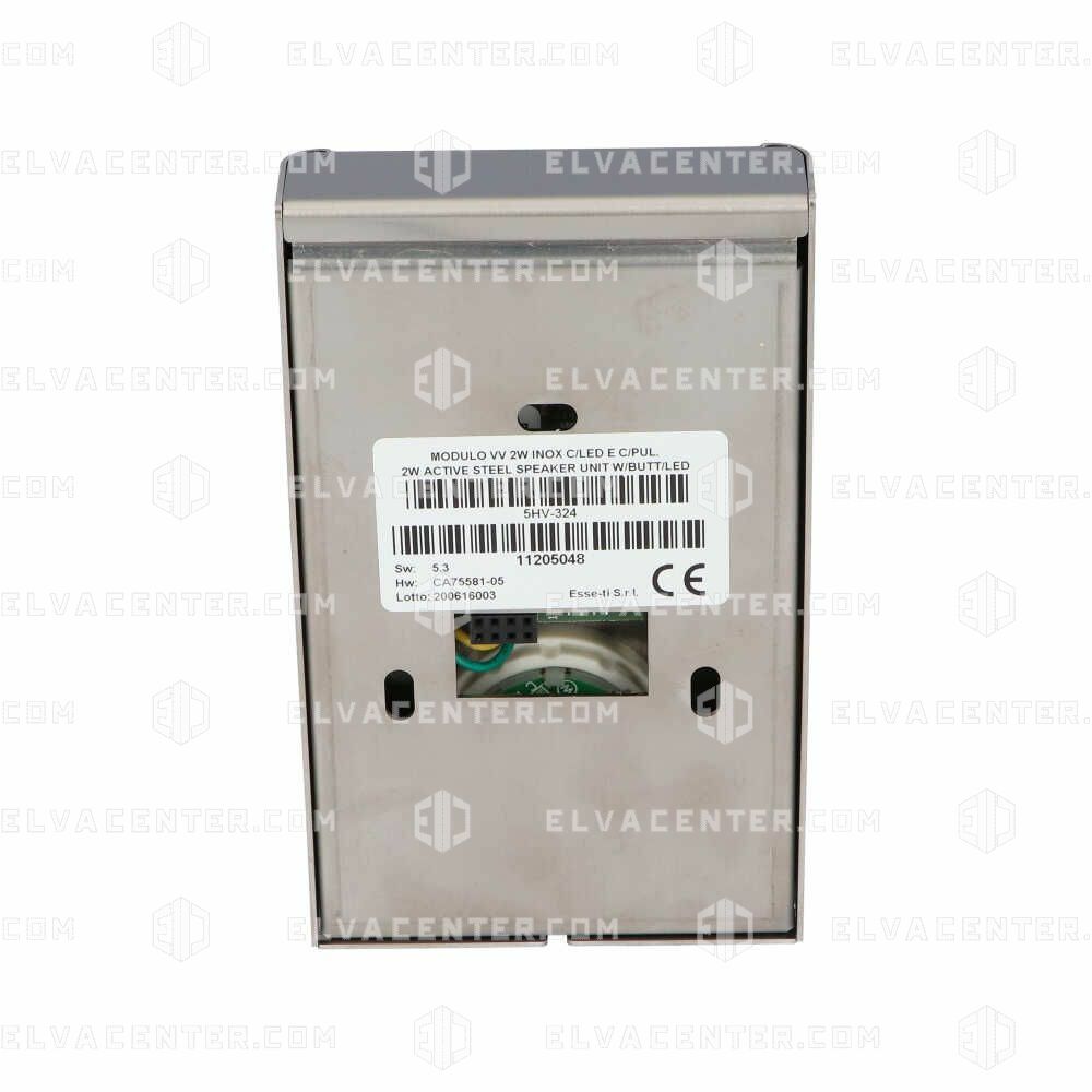 Esse-Ti, 2W speaker in stainless steel housing with button - Shop ...