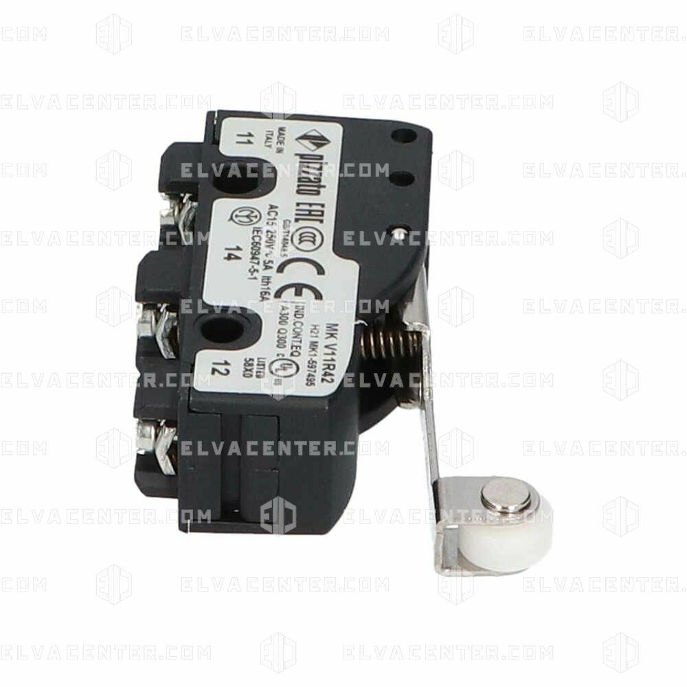 Pizzato, microswitch - handle 38mm. with roller - MM 42 - Shop Elvacenter