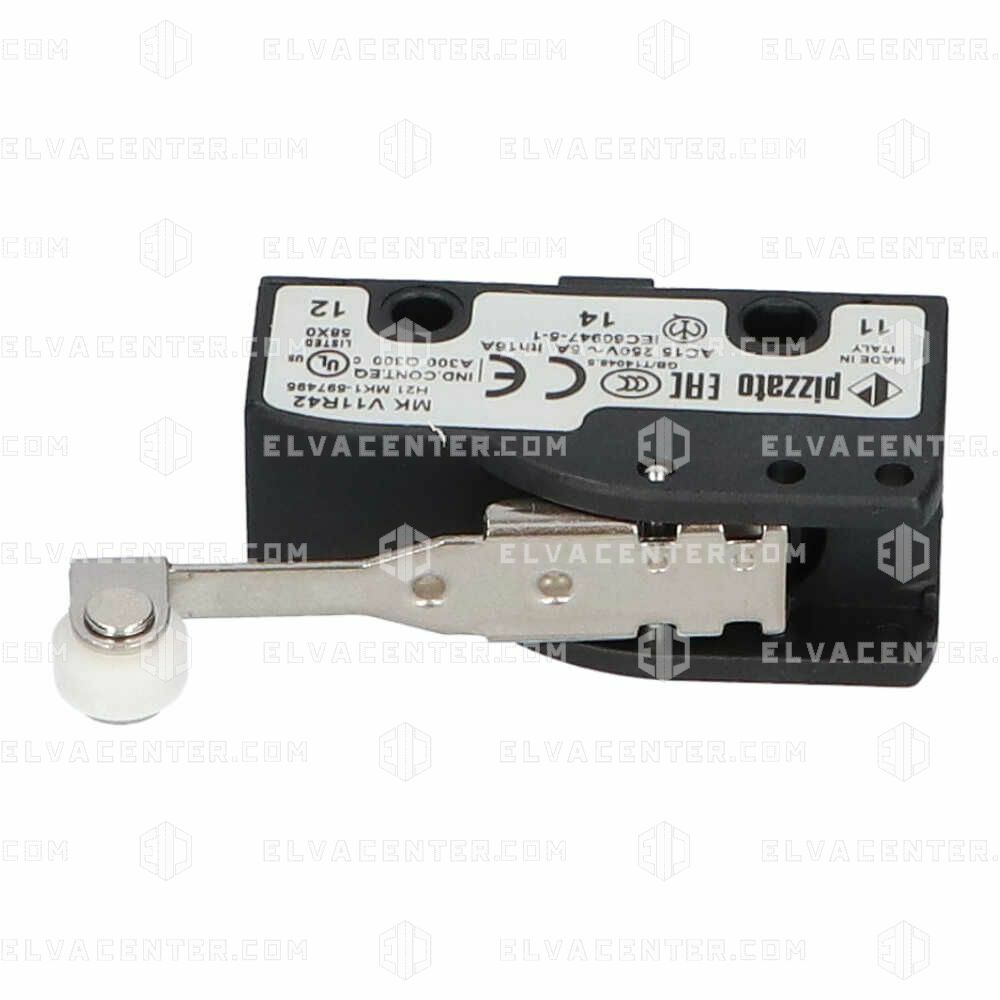 Pizzato, microswitch - handle 38mm. with roller - MM 42 - Shop Elvacenter