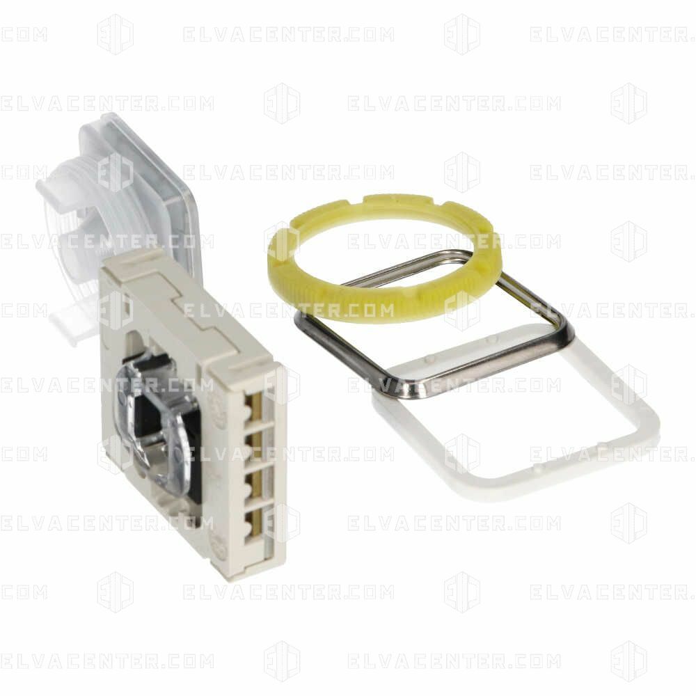 DMG, push button "open door" Light - square - blue - 2 mini-micro ...