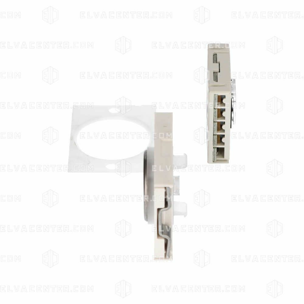DMG, push button "Blank" Dardo flush - Round - white/blue - 2 mini-micro switches - Shop Elvacenter