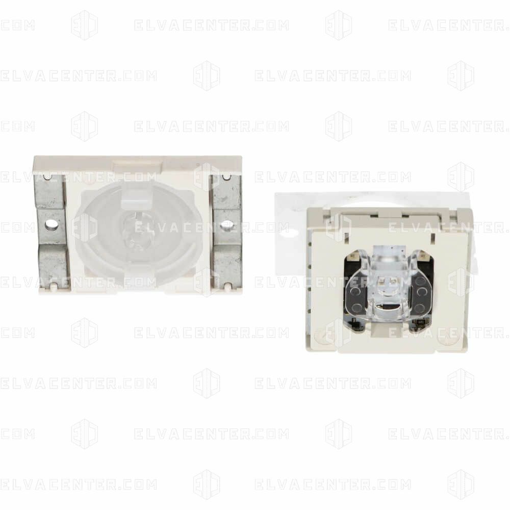 DMG, push button "Blank" Dardo flush - Round - white/blue - 2 mini-micro switches - Shop Elvacenter