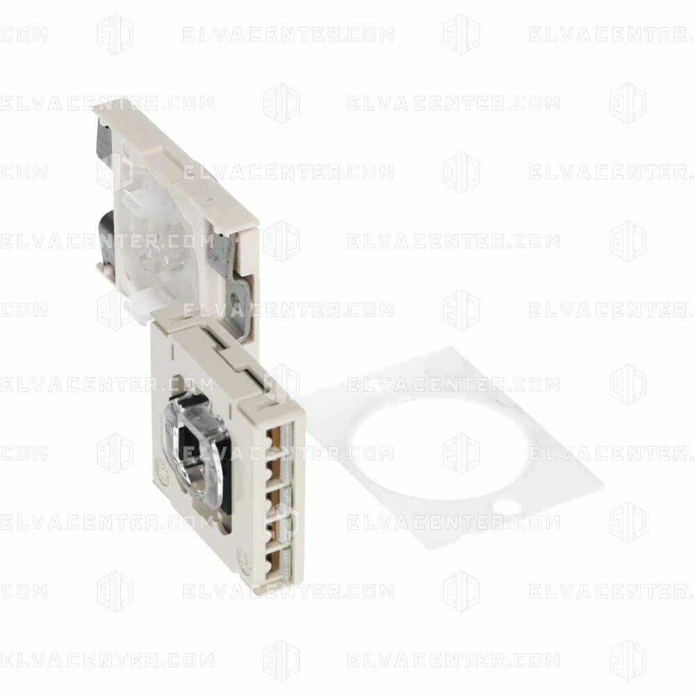 DMG, push button "Blank" Dardo flush - Round - white/blue - 2 mini-micro switches - Shop Elvacenter