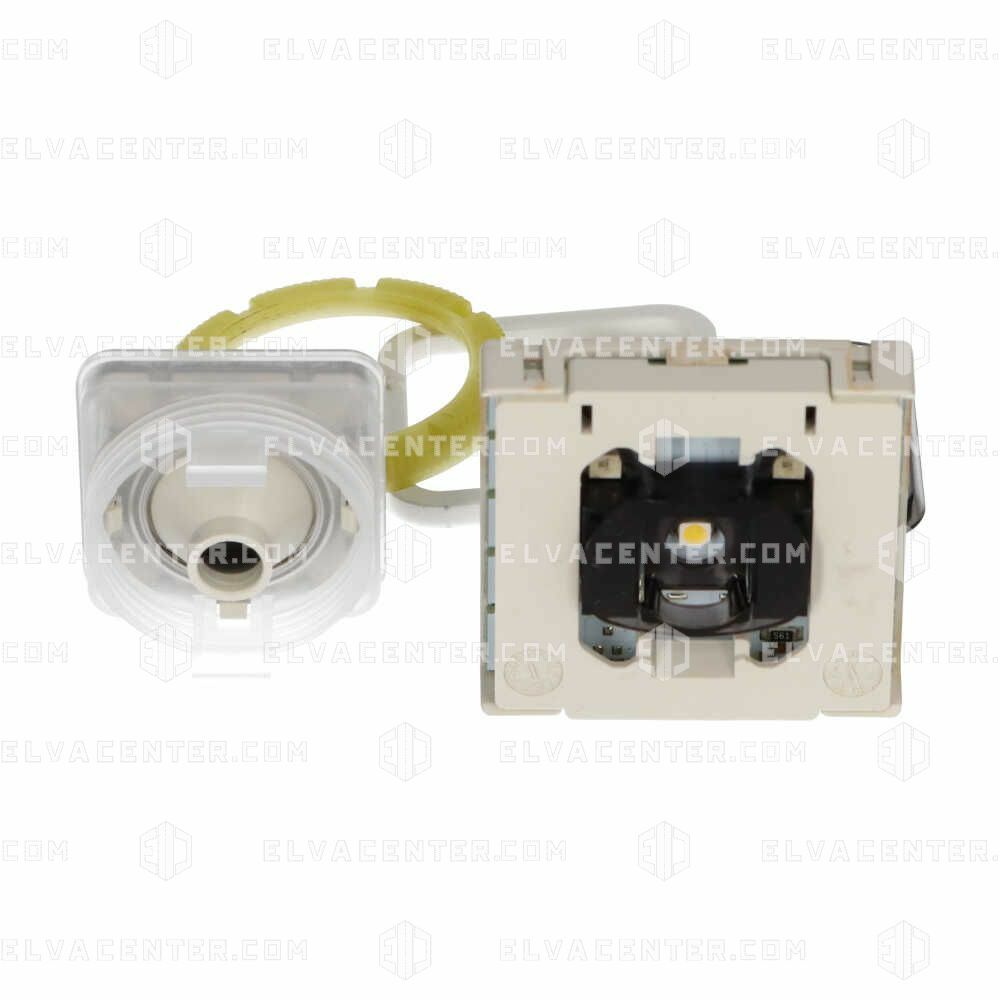 DMG, push button "-3" Dual light - square - white/blue - 2 mini-micro ...
