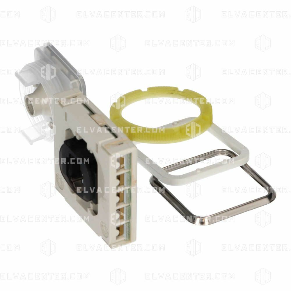 DMG, push button "-4" Dual light - square - white/blue - 2 mini-micro ...