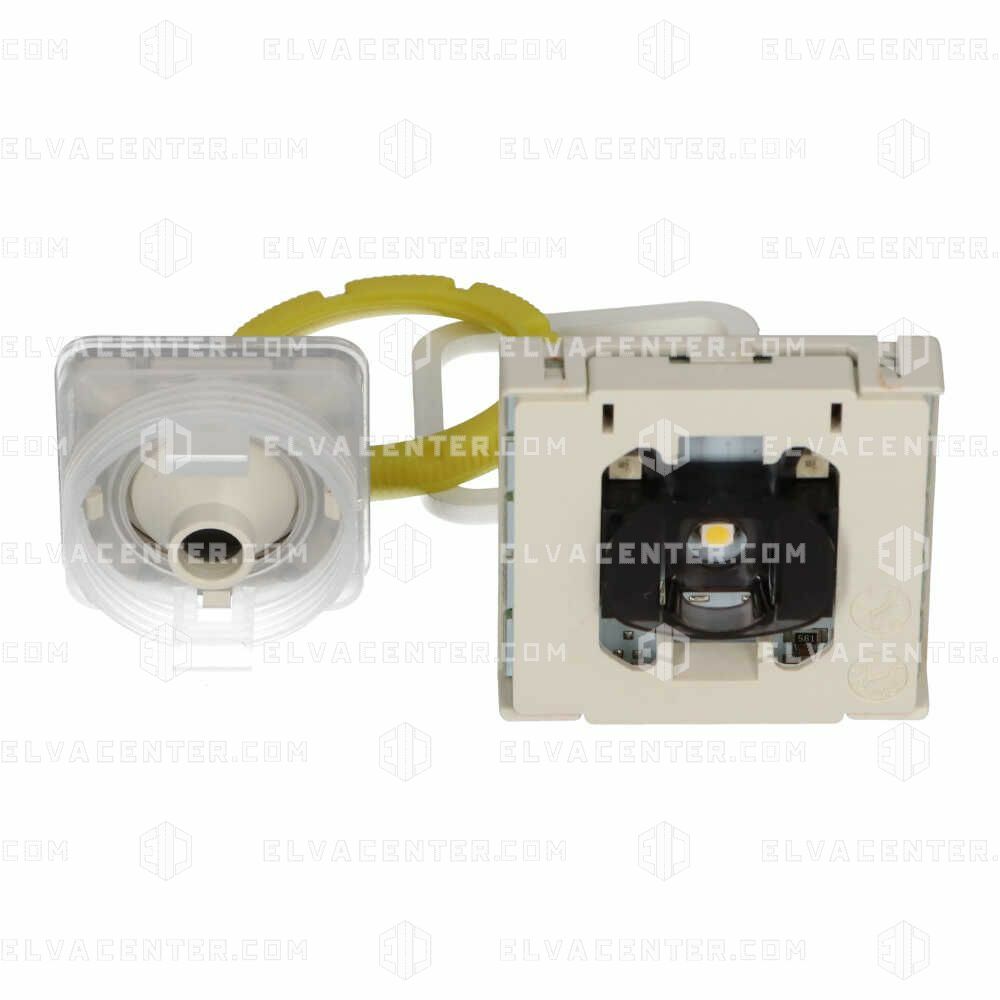 DMG, push button "-2" Dual light - square - white/blue - 2 mini-micro ...