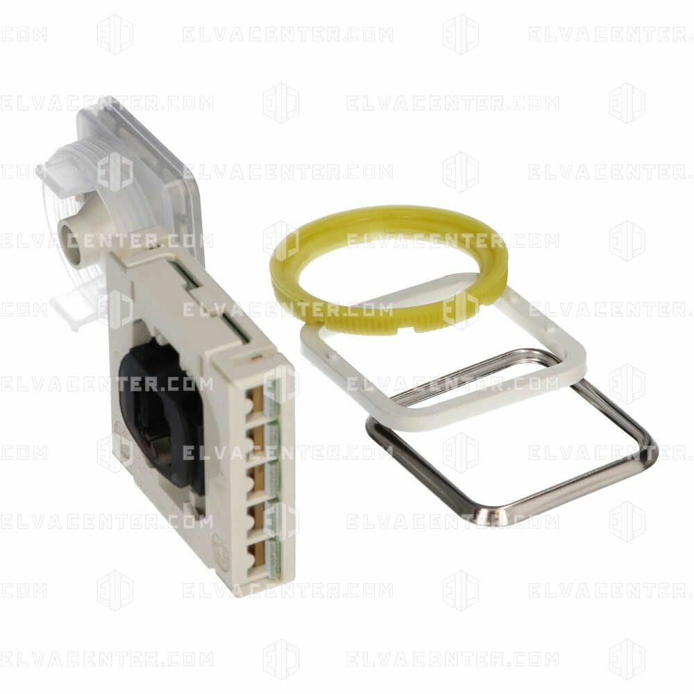 DMG, push button "4" Dual light - square - white/blue - 2 mini-micro ...