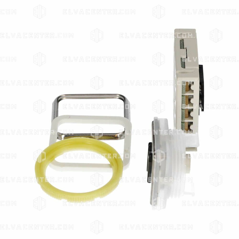 DMG, push button "11" Dual light - square - white/blue - 2 mini-micro ...