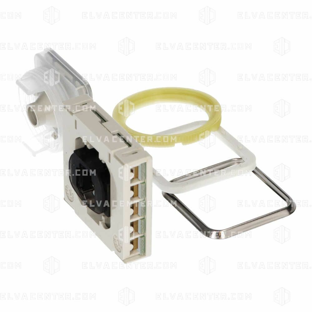 DMG, push button "11" Dual light - square - white/blue - 2 mini-micro ...