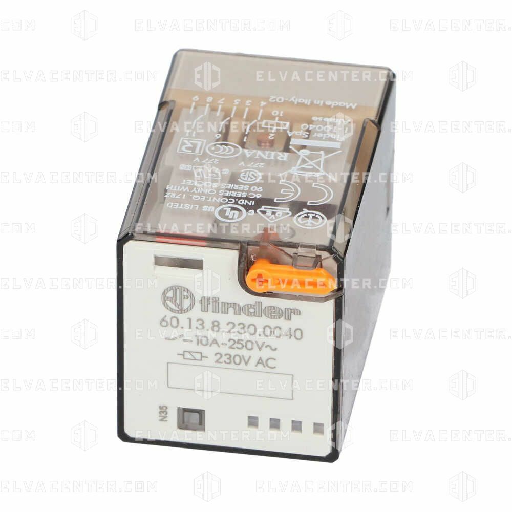 Finder, INDUSTRIAL RELAY PLUG-IN RELAY(11P) 3CHANGEOVER/10A 230VAC TEST ...
