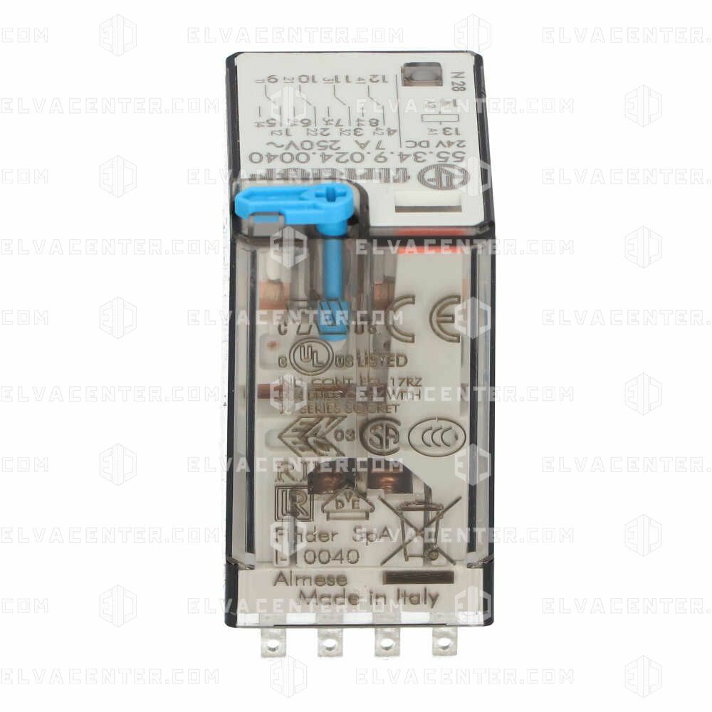Finder, Relay - 14-pin (4 switching contacts) - coil 24 Vdc - plug-in ...