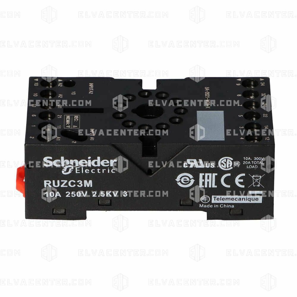 Schneider, ZELIO RELAY BASE - 11 PINS - Shop Elvacenter