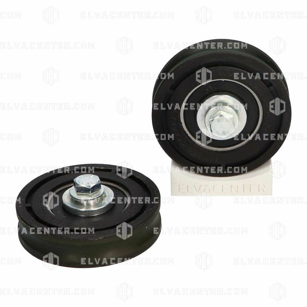 Sematic, Door roller, round groove, external Ø 74 mm - Shop Elvacenter