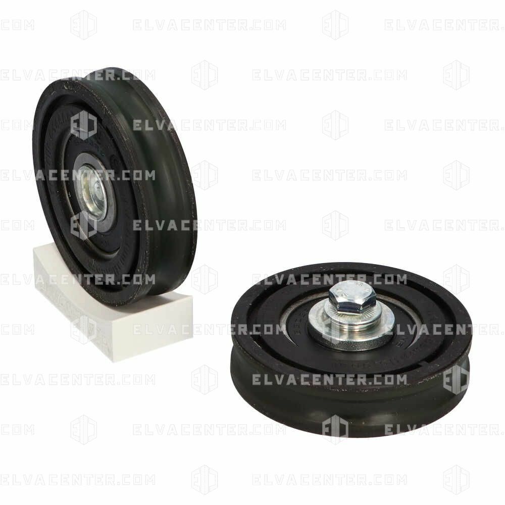 Sematic, Door roller, round groove, external Ø 74 mm - Shop Elvacenter