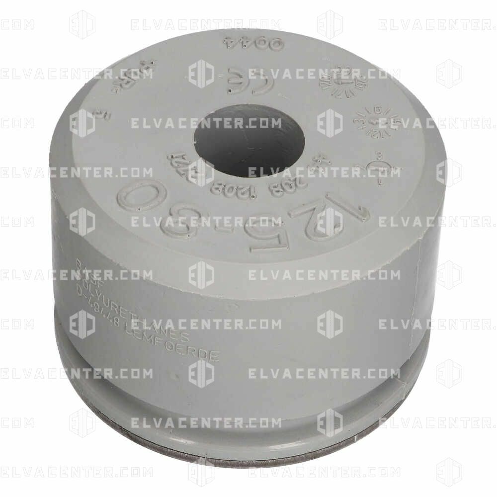 ETN, Buffer, A13, Ø 125 x 80 mm met ronde stalen plaat, norm EN 8 ...