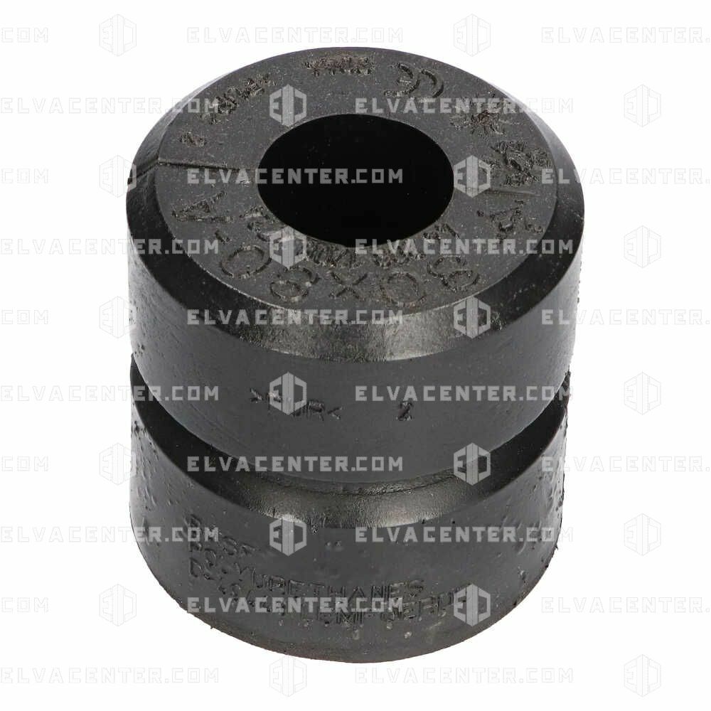 Lift buffer B10, ø 80 x 80 mm, Typ Designation 80x80-A, with steel ...