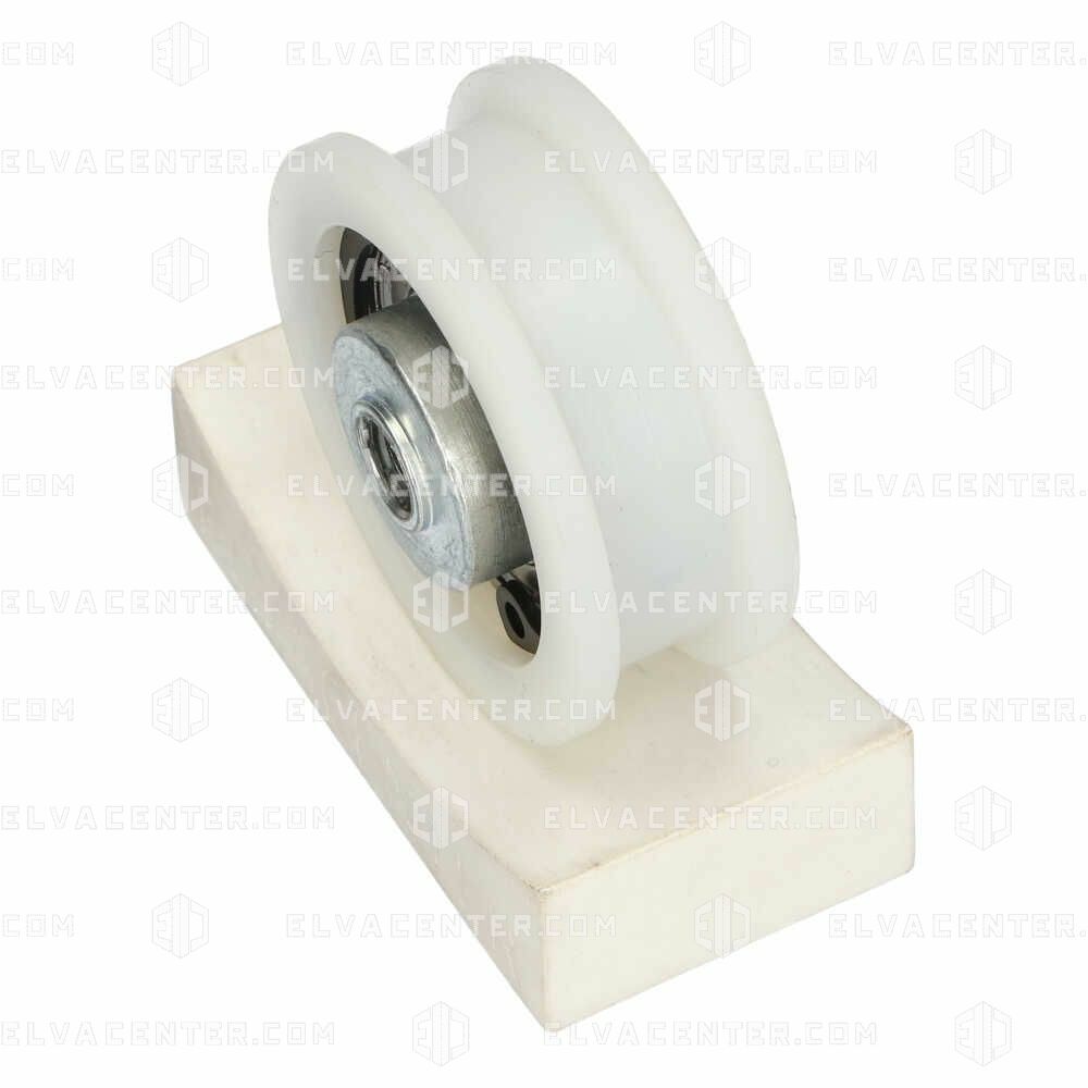 Prisma, kunststof bovenroller D.44 mm - vlakke groef - Shop Elvacenter