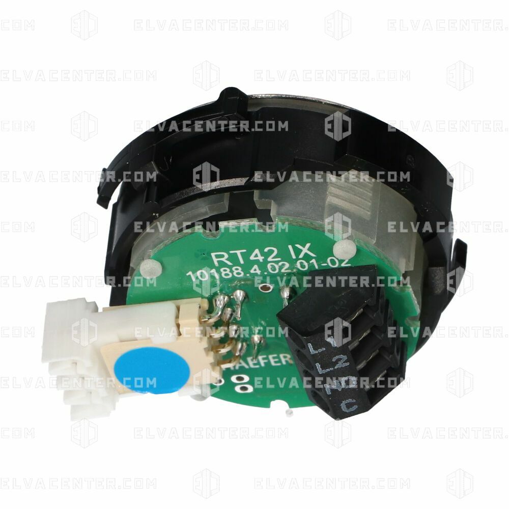 Schaefer, RT42 IX (rond) - RVS - Blauwe LED - 30 V AC/DC - "Gravure ...