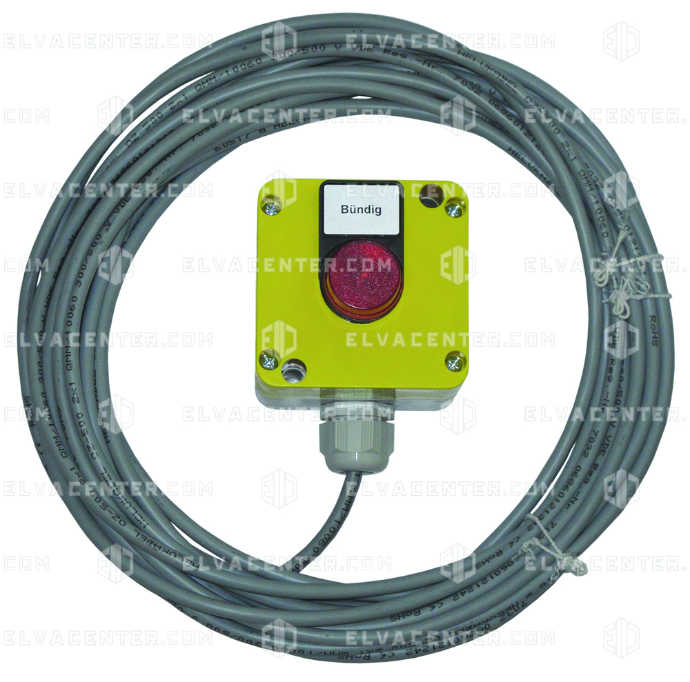 052246 - Flush indicator 24V red 10m - Shop Elvacenter