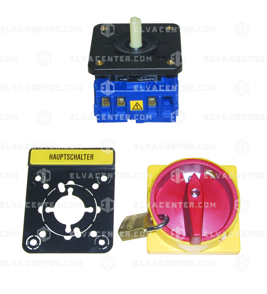 063216 - Main switch flush mounting 4-pole 80A 40KW - Shop Elvacenter
