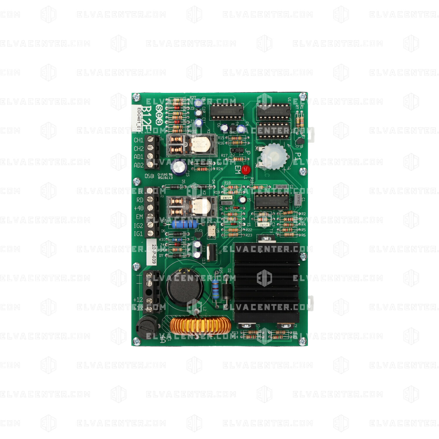 SEA, B12E - self-contained alarm power supply - 12 V - provided for ...