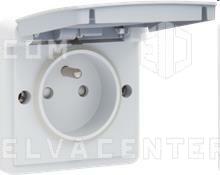 NIKO, Socket - 16A - 2P - Surface mounted - splash-proof - Shop Elvacenter