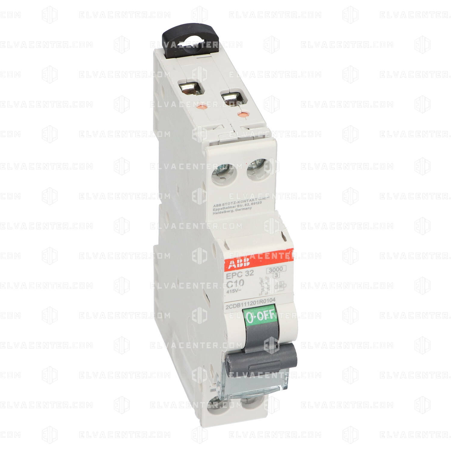 ABB, 2-pole circuit breaker - 1MOD - 10 A - C - 3KA - AC - Shop Elvacenter