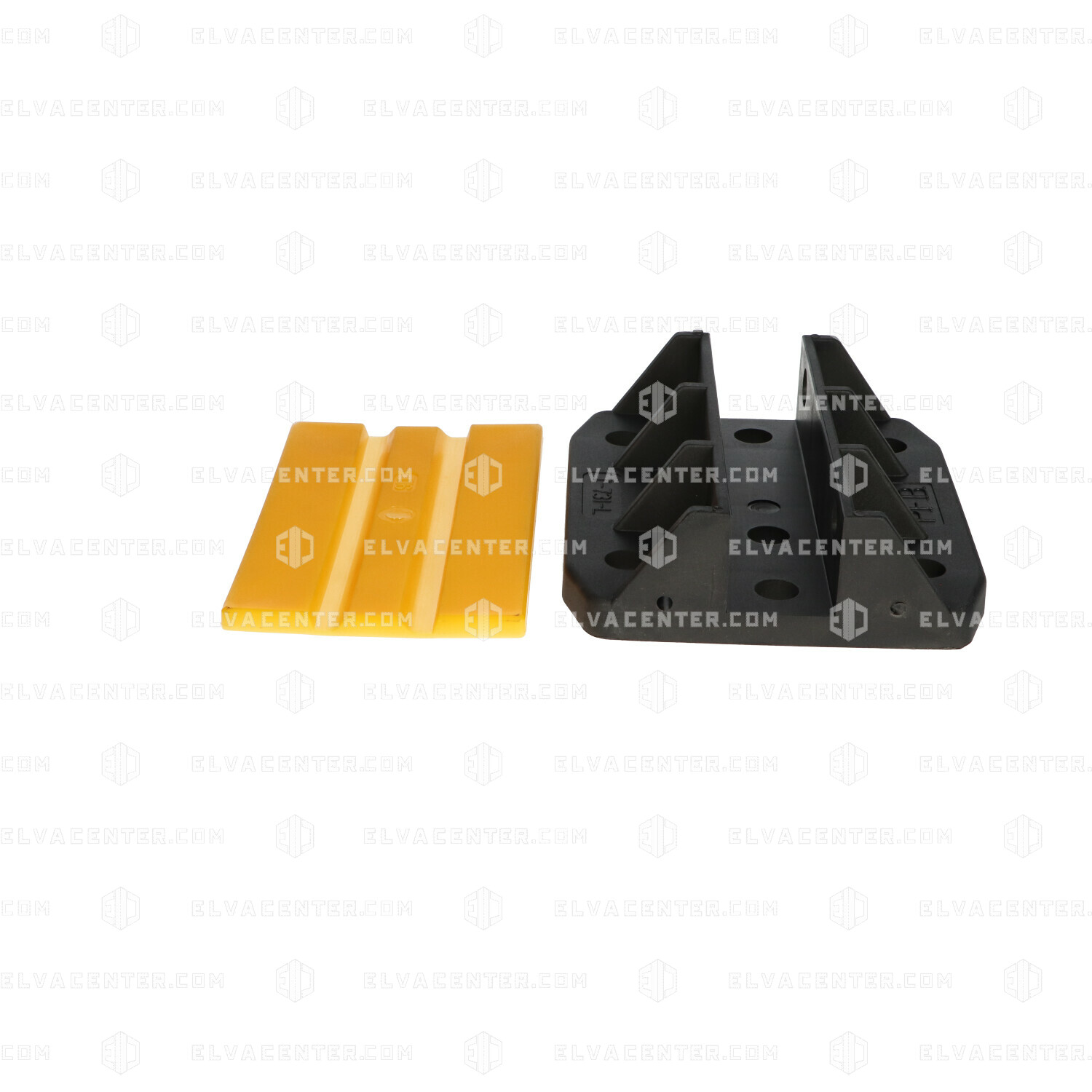 Vlakke, thermoplastic guide shoe holder including guide shoe 16.5 mm ...