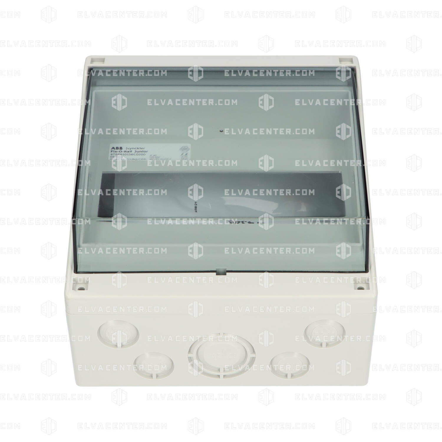 ABB, DISTRIBUTION BOX SURFACE-MOUNTED 1ROW 8MOD HINGED COVER PLASTIC ...