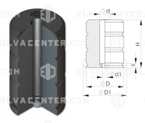 ACLA, Buffer or AUTAN 5 - Ø140 x H100 mm - Type B - Shop Elvacenter