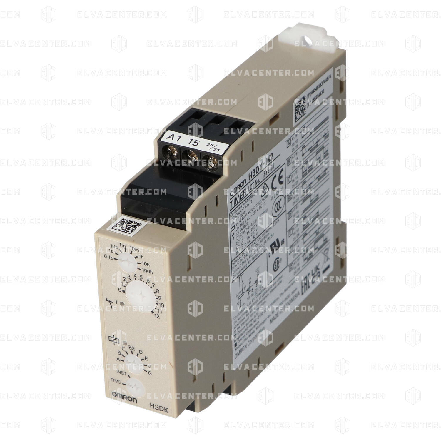 Omron, Multi range relay H3DK-M2 24v-240v - 8 functions - Shop Elvacenter