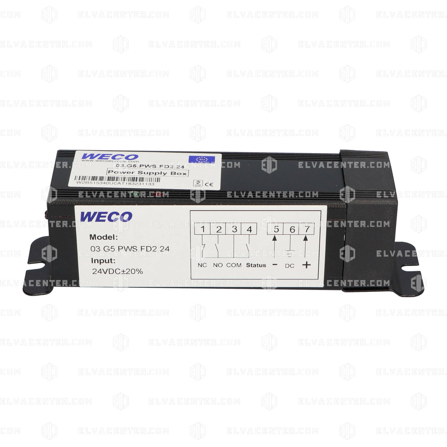 Weco, power supply 24 Vdc EN81-20 - equipped with plug-in connectors ...