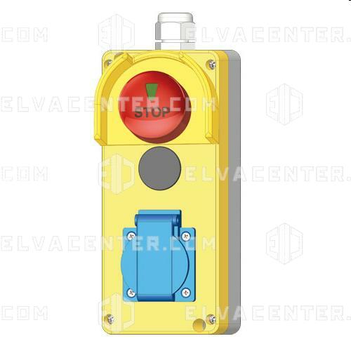 018555 - Pit control box Stop-PPC, socket F+B - Shop Elvacenter