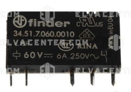 Finder, Interface 34 series 60Vdc relay - Shop Elvacenter