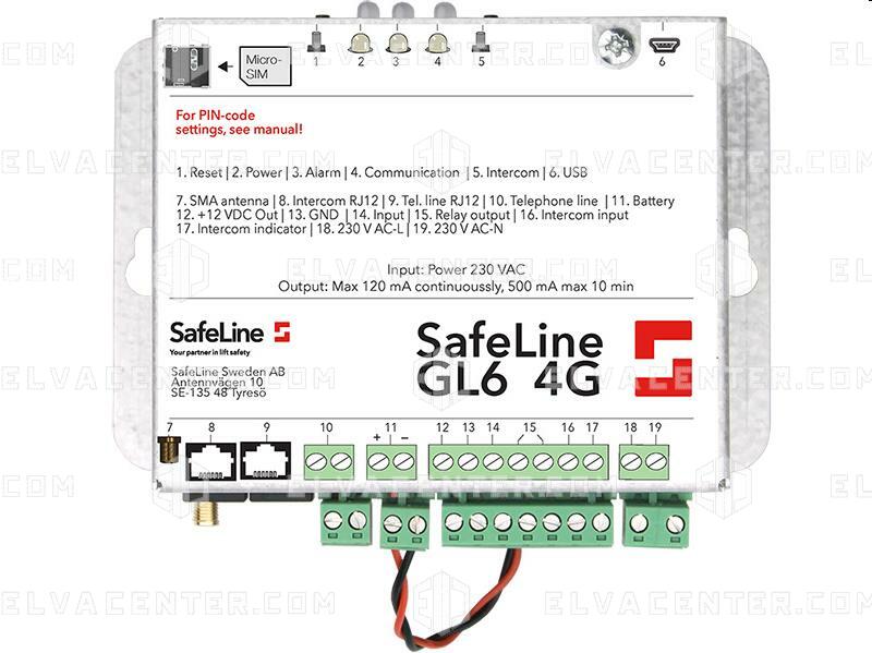 Safeline, GL6 - GSM to PSTN emulator with 12V UPS, 230V AC - Shop Elvacenter