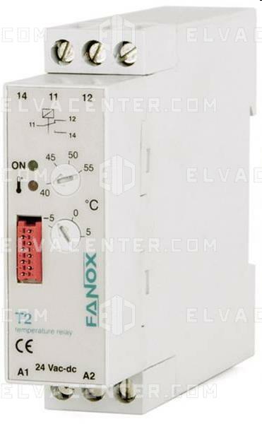 Fanox Monitoring relay - T2 - 24 V AC/DC - Shop Elvacenter