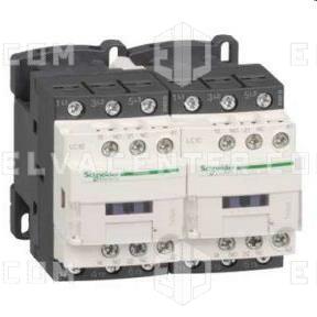 Schneider, Reversing contactor - 12 A - 3 poles - 1 NO 1 NC - 110 V AC ...