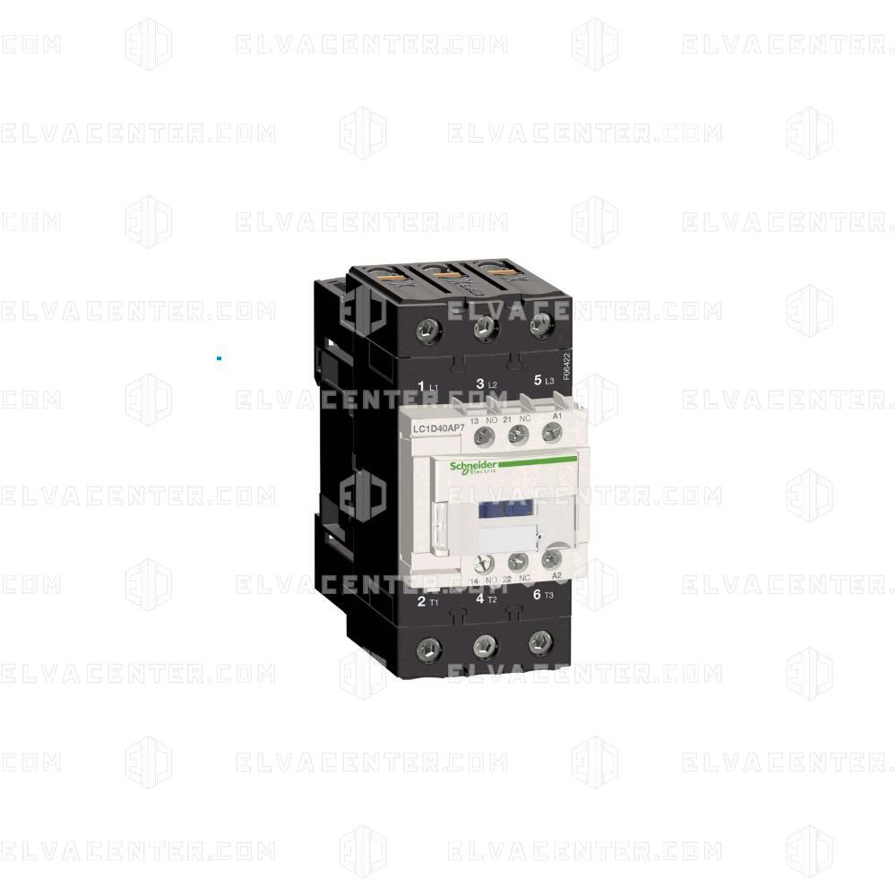 Schneider, Contactor 3P - 40A - 230VAC 1NO+1NG 18.5KW 380/400V - Shop ...
