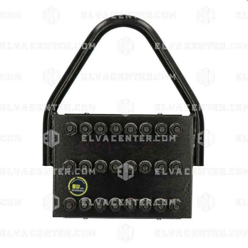 Steel cable clamp 9-slots suitable for 6mm> 13mm / WLL: 5t / CE ...