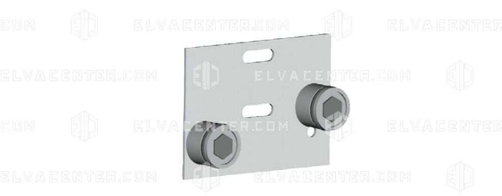 Slycma, Support plate for door rollers - Left - Shop Elvacenter