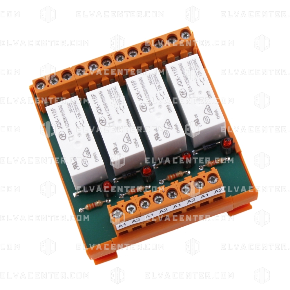 Böhnke & Partner, RAM-41A - relay module (quad) with 1 changeover ...