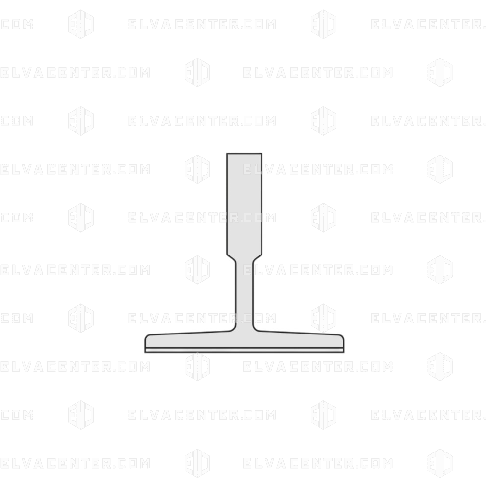 Guide T125/B (GM125) - 125x82x16 - 5m. - with welding plate and bolts ...