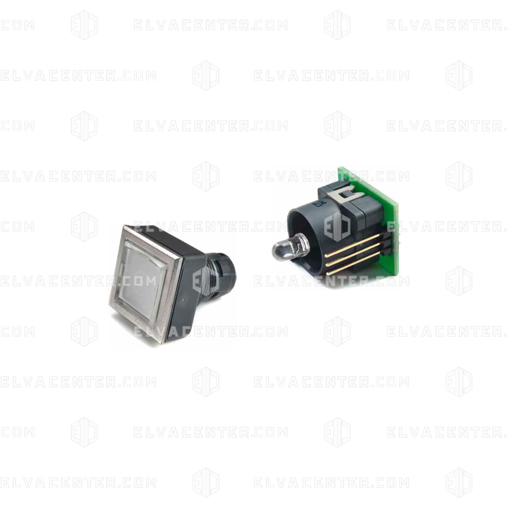 SKG, push button silver - with contact/led/transmitter for ES-2/ES-5 ...