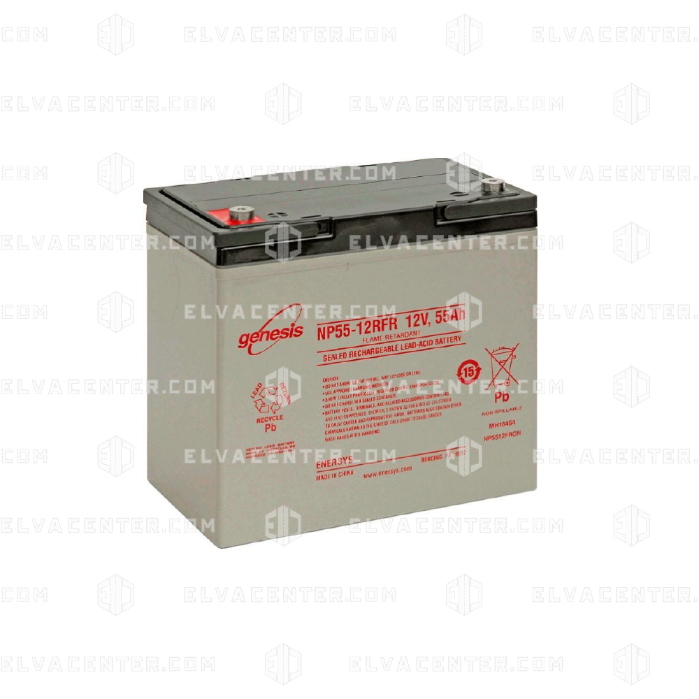 EnerSys NP-battery 12V-55Ah - Shop Elvacenter